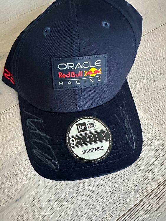 F1 Oracle Redbull Racing 2023 Cap signed by Verstappen+Perez (Neu und ...
