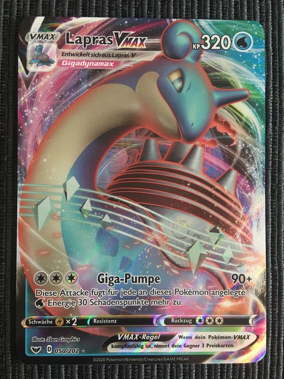 Pokemon Lapras Vmax Schwert und Schild Deutsch | Kaufen auf Ricardo