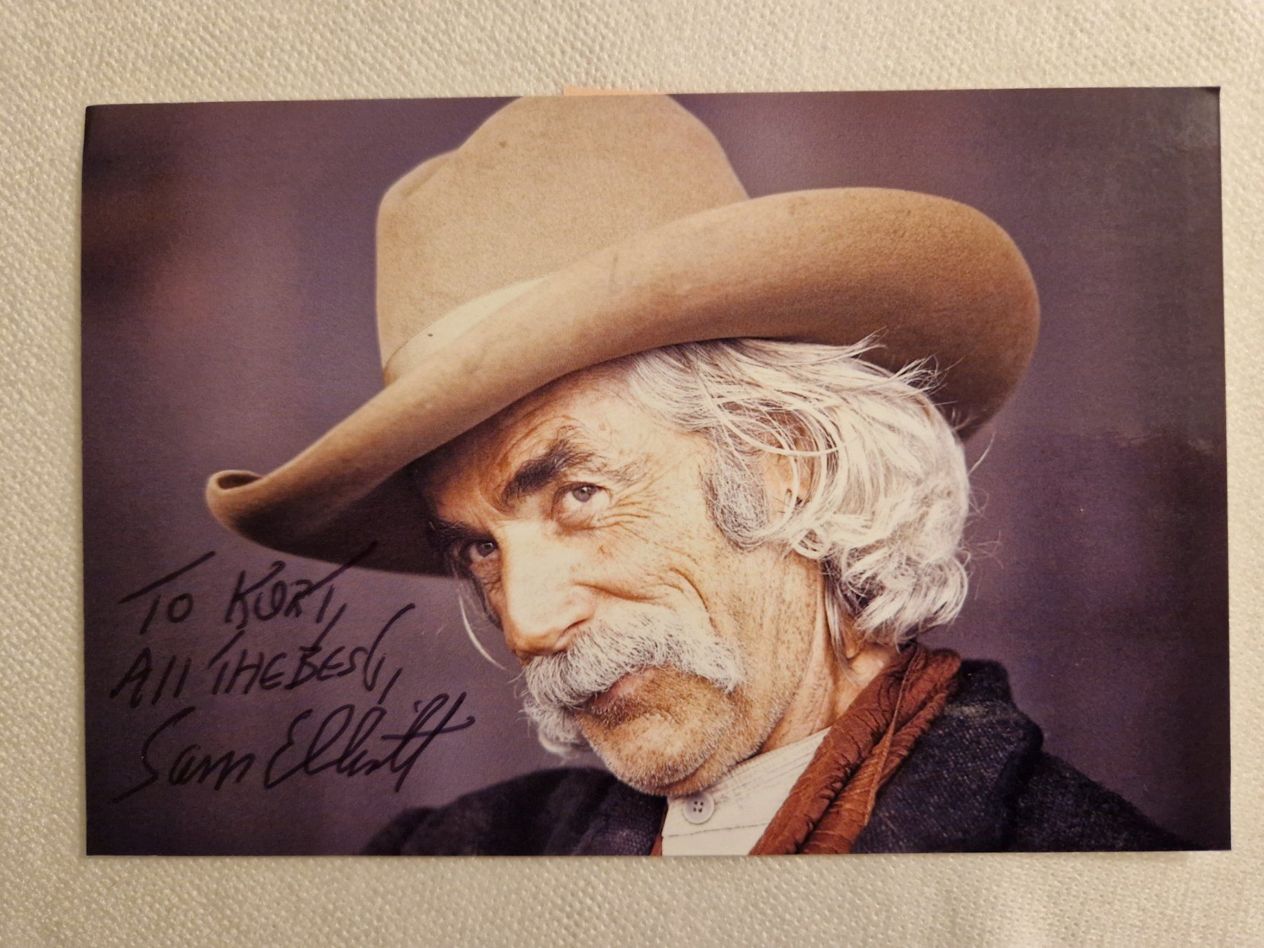 Sam Elliott, Original Autogramm auf Foto in Farbe (Gebraucht) in ...