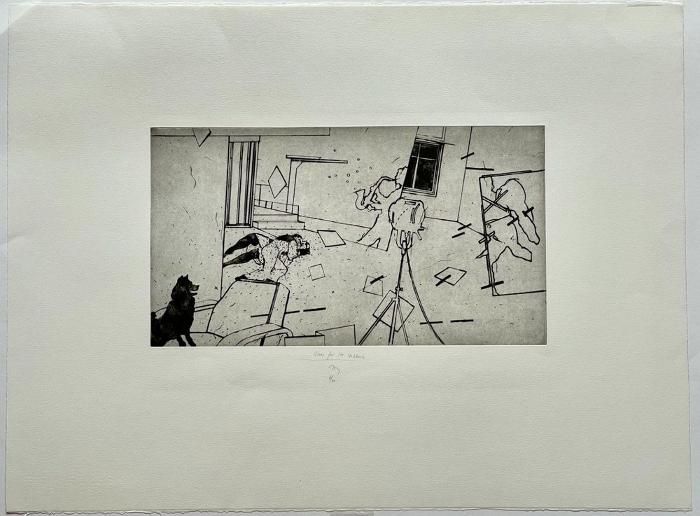 Urs Dickerhof - Radierung - "Blues for Mr. Hubbuch" (Gebraucht) in Münsingen für CHF 21 – mit ...