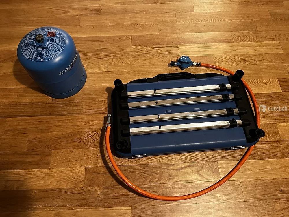 Campingaz Camping Chef Vario Grill + 3 Campingaz Flaschen (Gebraucht ...