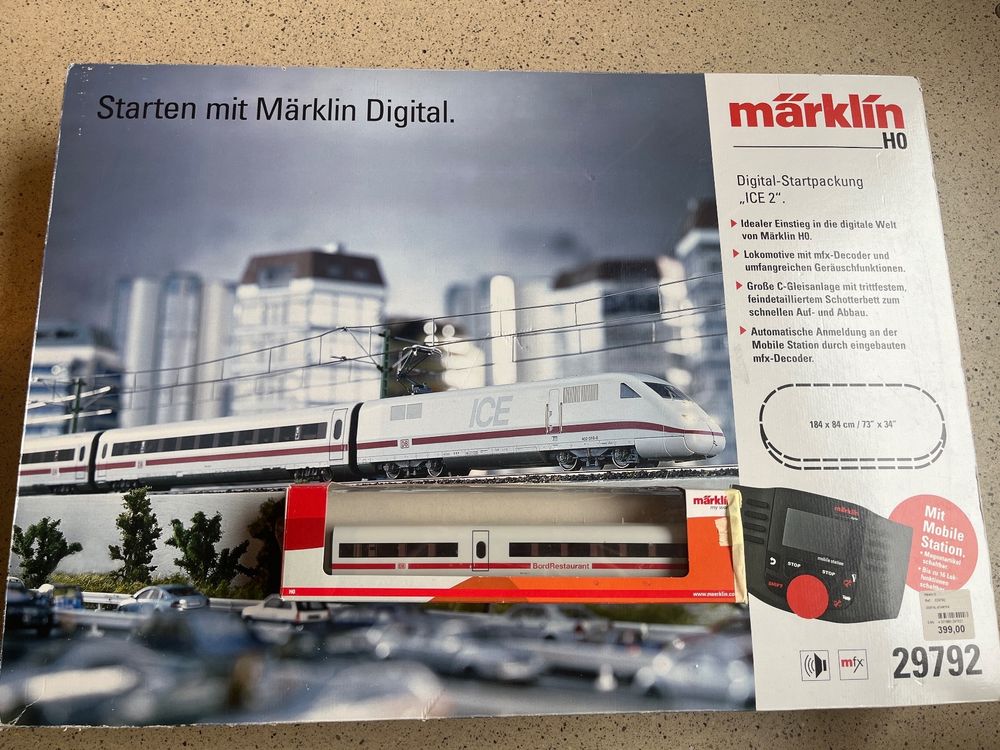 Märklin H0 ICE 2 Digital-Startpackung + Speisewagen (Gebraucht) in Zürich für CHF 229 – nur ...