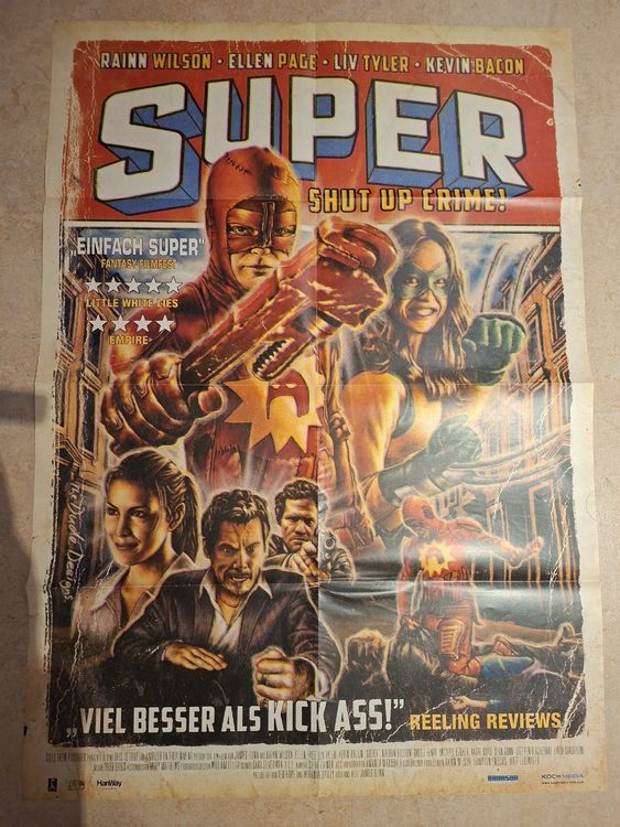 SUPER - Shut up Crime! Filmplakat mit Rainn Wilson (Gebraucht) in ...