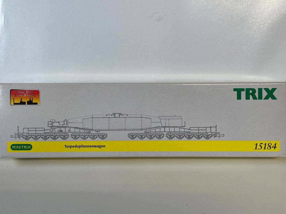 Trix 15184 DB Torpedopfannenwagen aus Metalldruckguss (Neu (gemäss ...