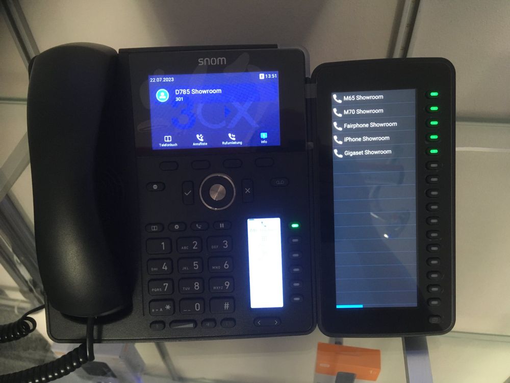 Snom - Tischtelefon D785 inkl. Tastenfeld D7C : OVP | Kaufen auf Ricardo