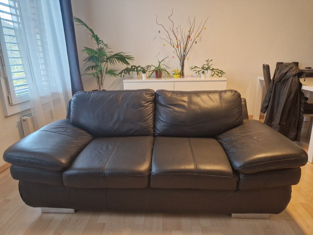 2er Echtledersofa (Gebraucht) in Gelterkinden für CHF 1 – nur Abholung auf Ricardo kaufen