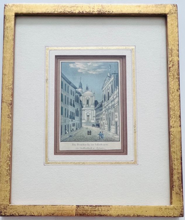 Domkirche in Solothurn kolorierte Kupferstich | Kaufen auf Ricardo