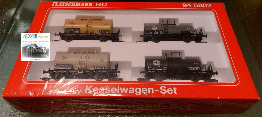 Fleischmann 94 5802 - Kesselwagenset - 4-teilige Einmalserie (Neu ...