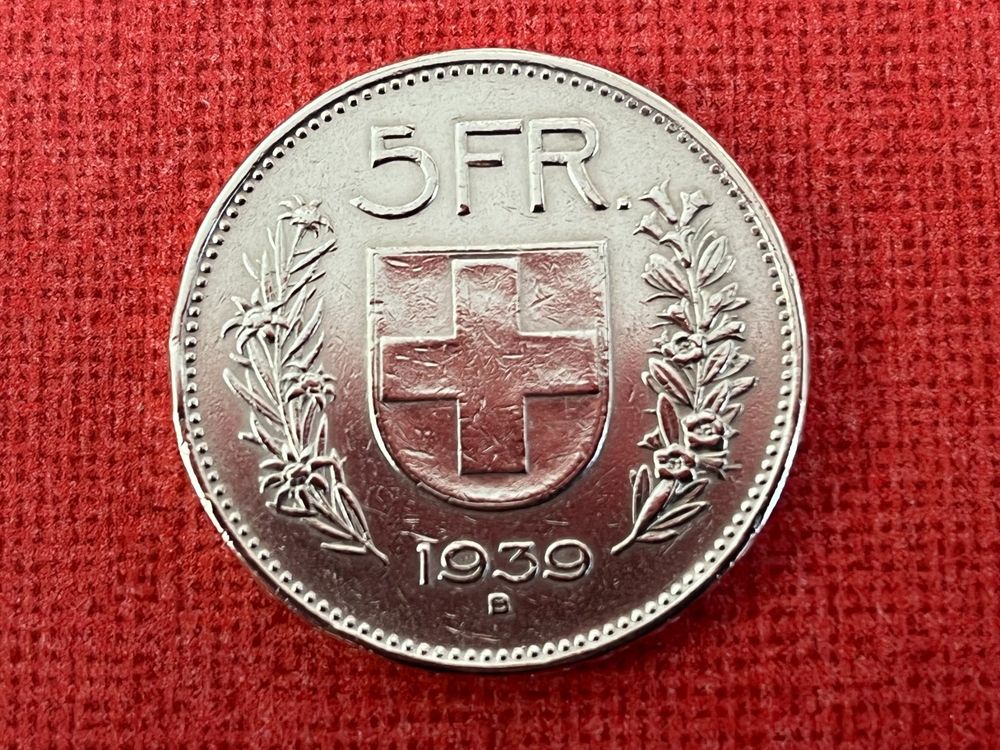 5 Franken 1939 Silber TOP | Kaufen auf Ricardo
