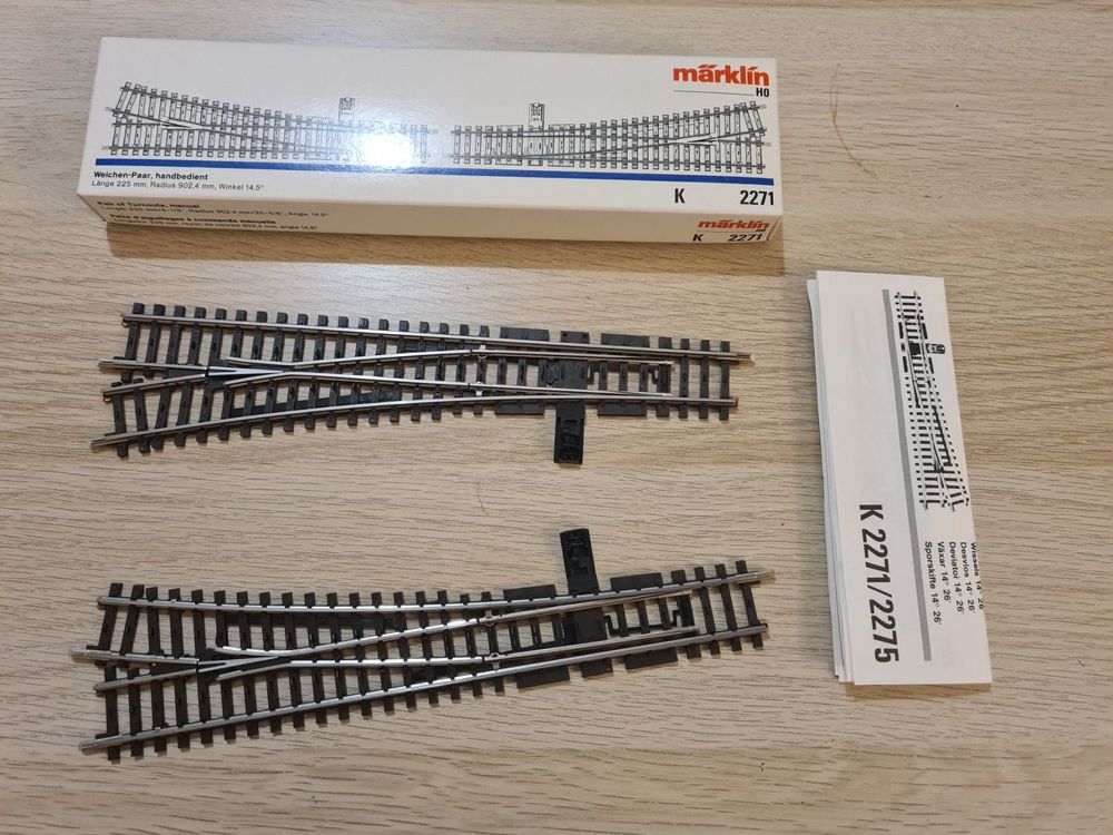 Märklin 2271 weichenpaar K H0 OVP NEU (Neu und originalverpackt) in St-Aubin-Sauges für CHF 36 ...