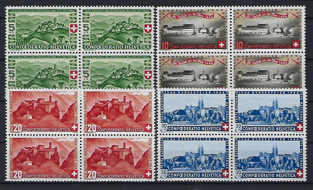 1942 Patria Viererblocks postfrisch 14071 | Kaufen auf Ricardo