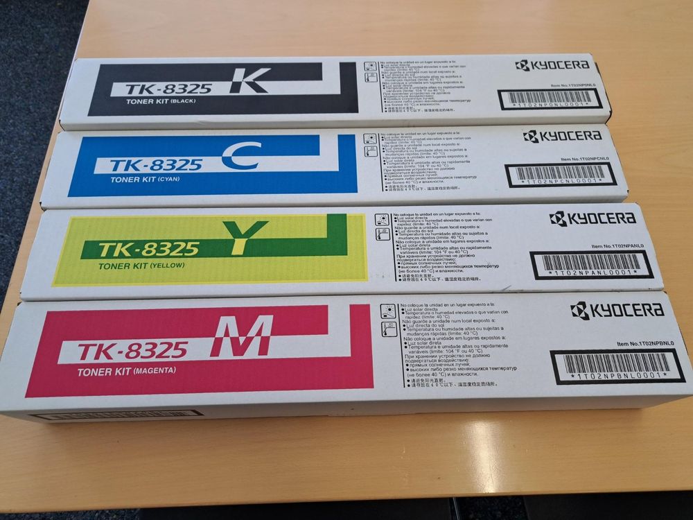 Kyocera Toner TK-8325 Set CMYK - Original - NEU | Kaufen auf Ricardo