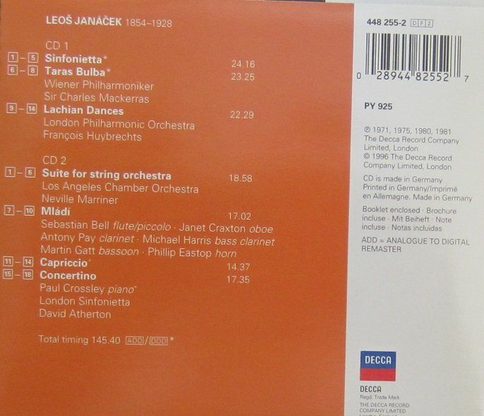 Janáček - Sinfonietta / Taras Bulba / Lachian Dances | Kaufen auf Ricardo