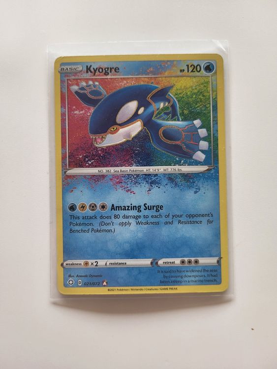 Pokemon Kyogre Amazing Rare (Gebraucht) in oberbuchsiten für CHF 1 ...