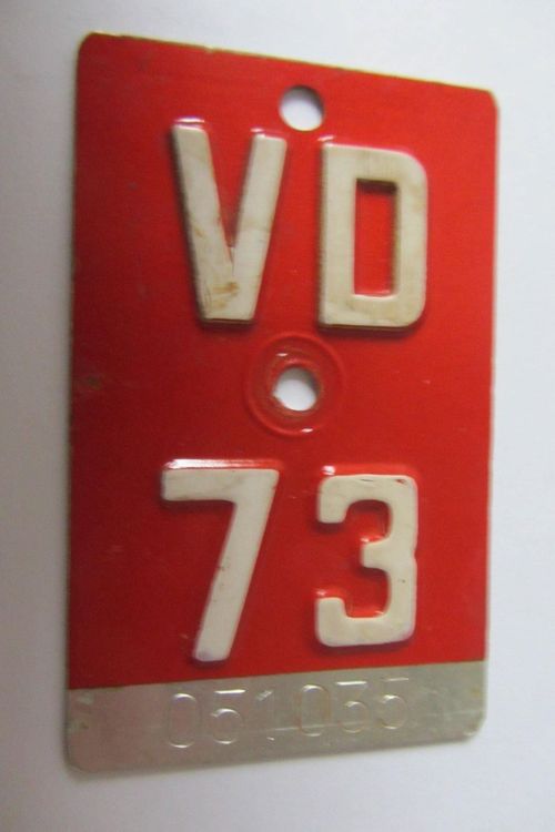 PLAQUE VD 1973 | Kaufen auf Ricardo