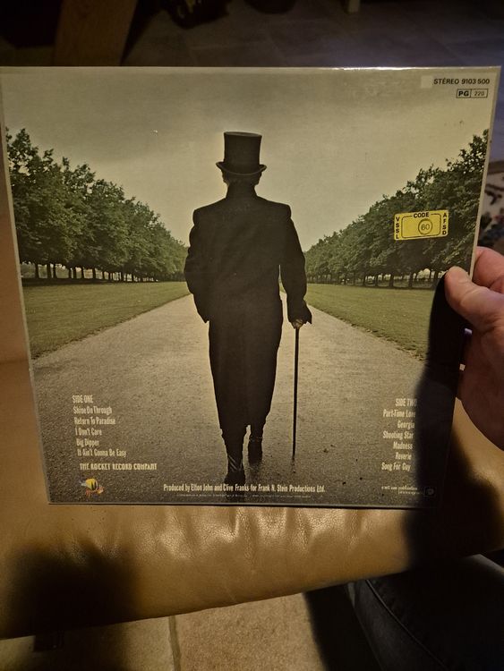 Original Vinyl Schallplatte: Elton John - A Single Man (Gebraucht) in ...