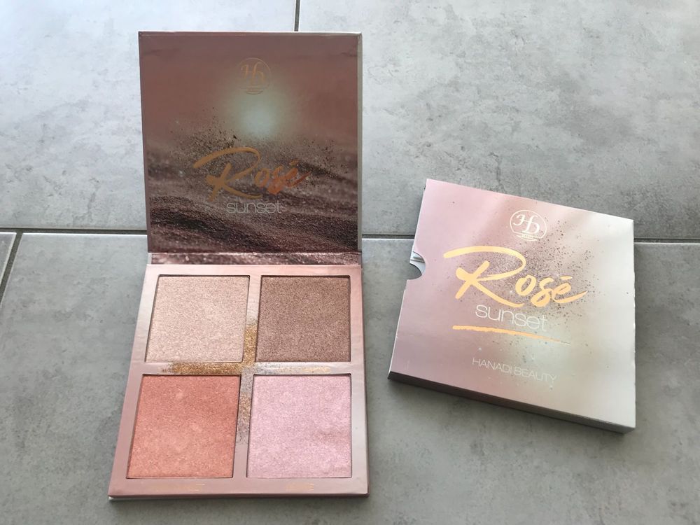 Hanadi Beauty - Highlighter Palette „Rosé Sunset“ (Neu und ...