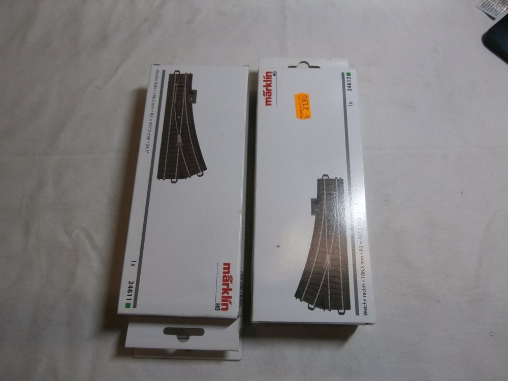 Märklin 2x Weichenpaar /2x24611/2x24612 Neu/OVP (Neu und originalverpackt) in Gossau SG für CHF ...