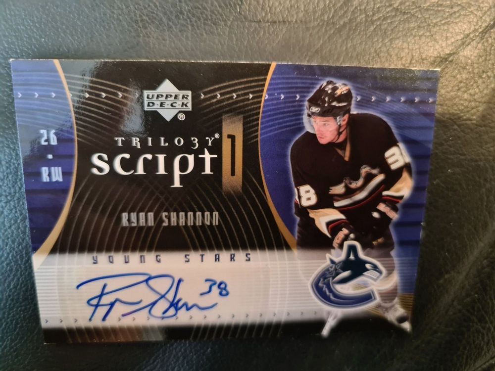 Ryan shannon original autogramm (Gebraucht) in für CHF 1 – mit ...