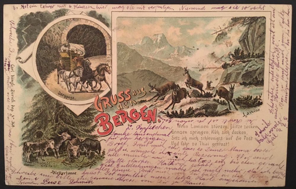 Gruss aus den Bergen 1898 (Gebraucht) in Kreuzlingen für CHF 18 – mit Lieferung auf Ricardo kaufen