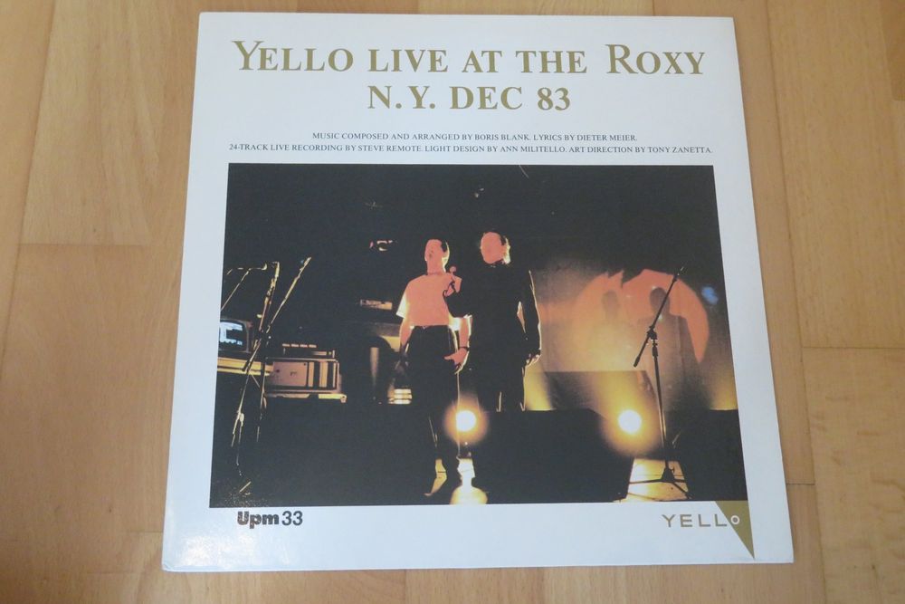 Yello – Live At The Roxy N.Y. Dec 83 (Gebraucht) in Thun für CHF 15 ...