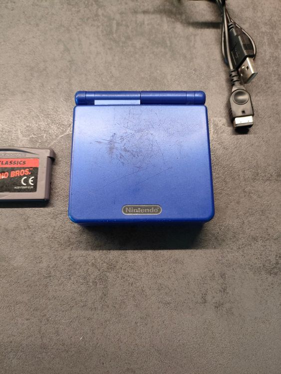 Gameboy Advance SP blau + Super Mario Bros | Kaufen auf Ricardo