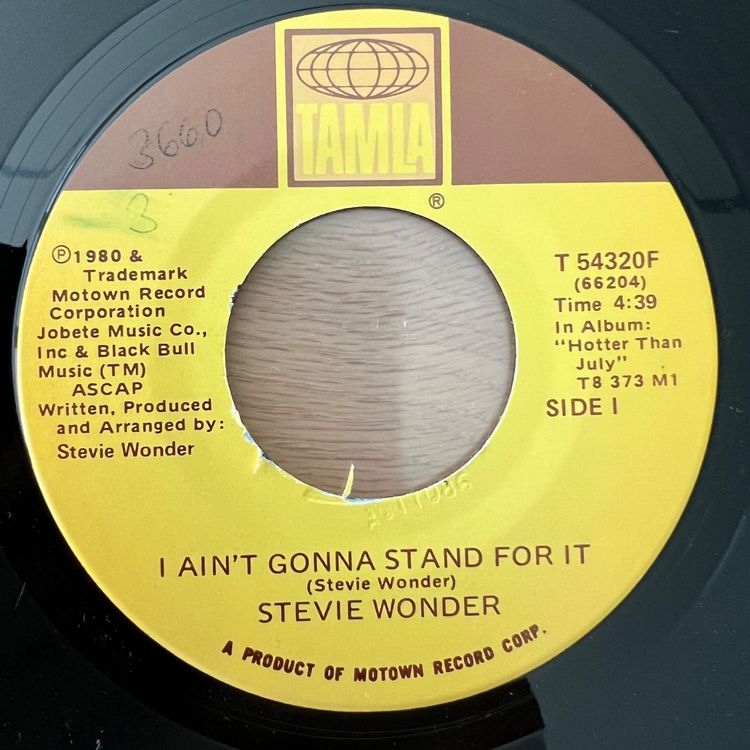 Stevie Wonder - I Ain't Gonna Stand For It /1.US-Press. 1980 | Kaufen ...