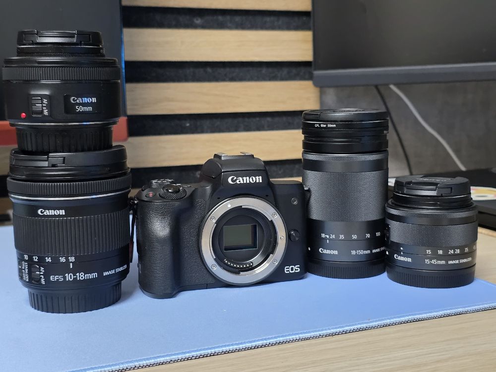Canon EOS M50 Kit - incl. 3 Objektive & accessories! 👌📸 (Gebraucht) in ...