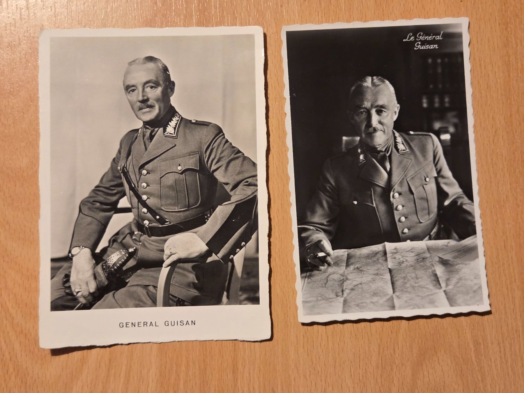 Deux cartes originales Général Guisan armée suisse (D'occasion) à Choëx ...