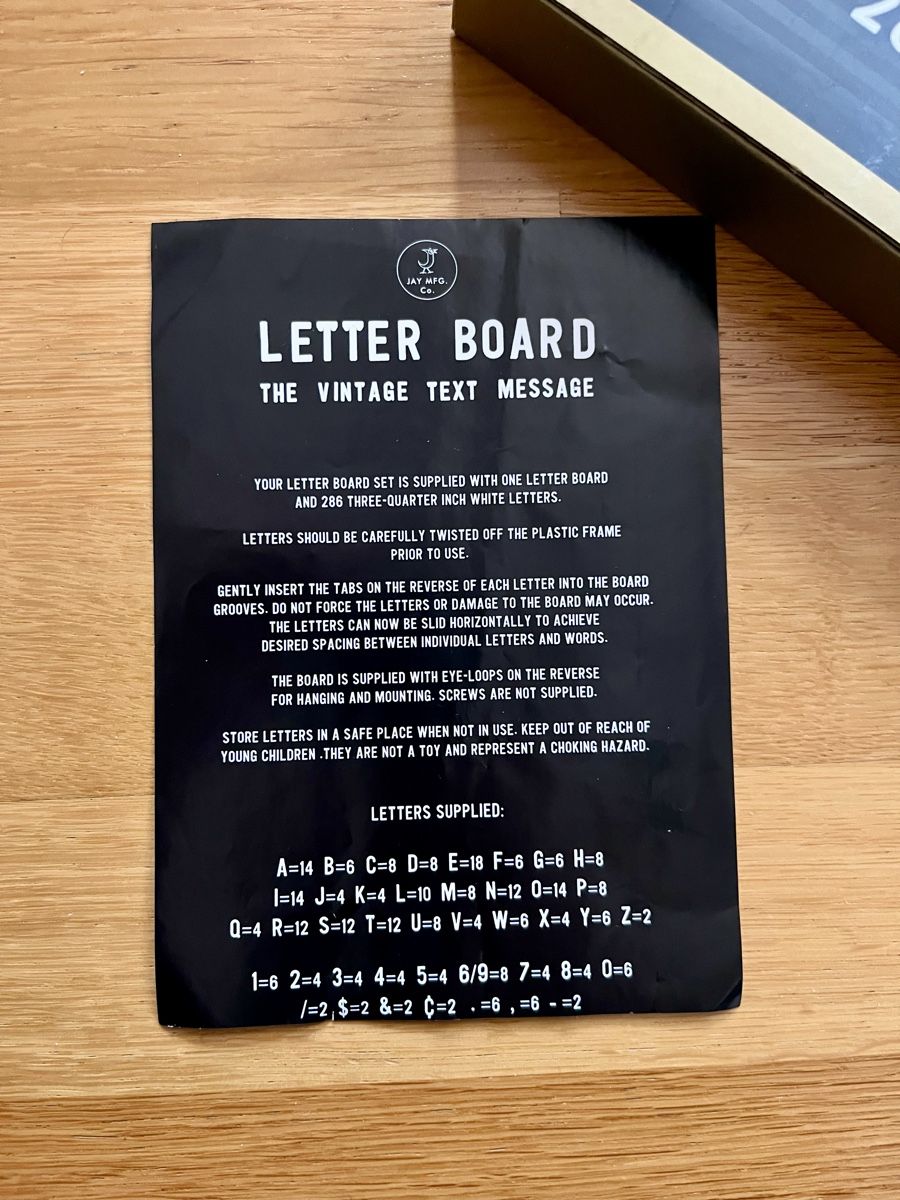 Letter Board, Vintage Text Message, 286 Letters Neuwertig (Gebraucht ...