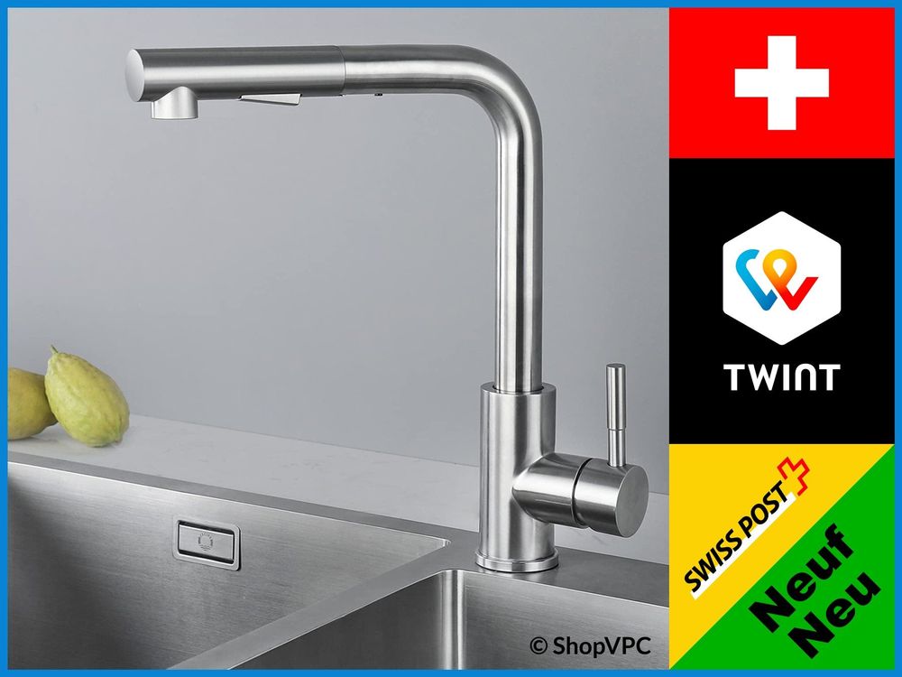 Küchenarmatur mit Brause 2 Wasserstrahlarten - Hebelmischer (Neu und originalverpackt) in ...