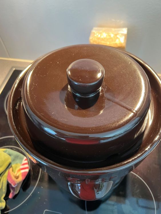 Sauerkraut Topf mit Steinen und Stampfer | Kaufen auf Ricardo