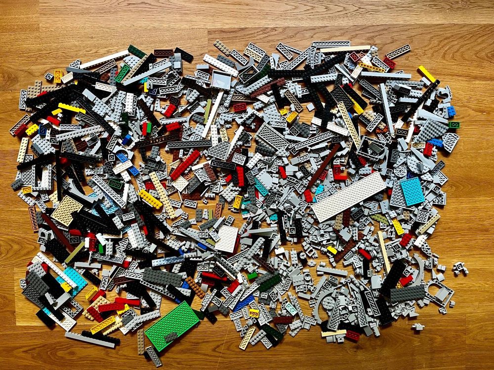 LEGO 2,5 Kg - Über 2,5 Kilogramm verschiedene Legoteile (Gebraucht) in ...