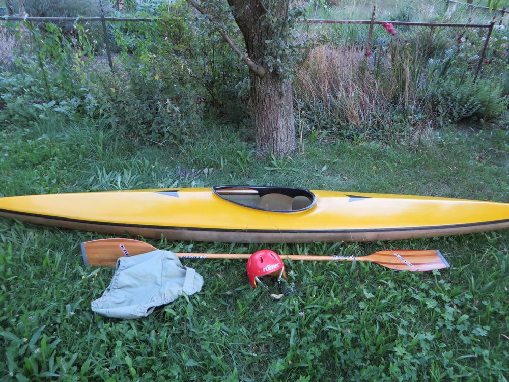 Kajak,Fiberglas,fahrbar,Zubehör (Gebraucht) in Langrickenbach für CHF ...