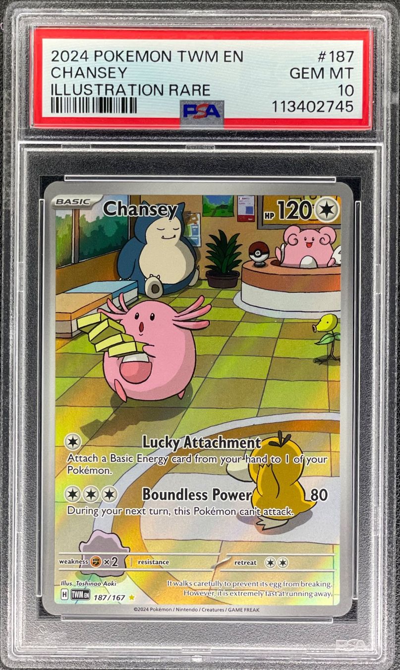 Pokemon—S&V TWM–Chansey #187–Illustration Rare—PSA10 (Neu (gemäss ...