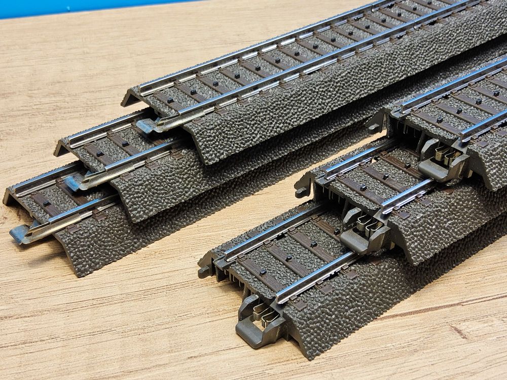 6 x Märklin 24951 C-Gleis Übergangsgleis zum M-Gleis 180mm (Gebraucht ...