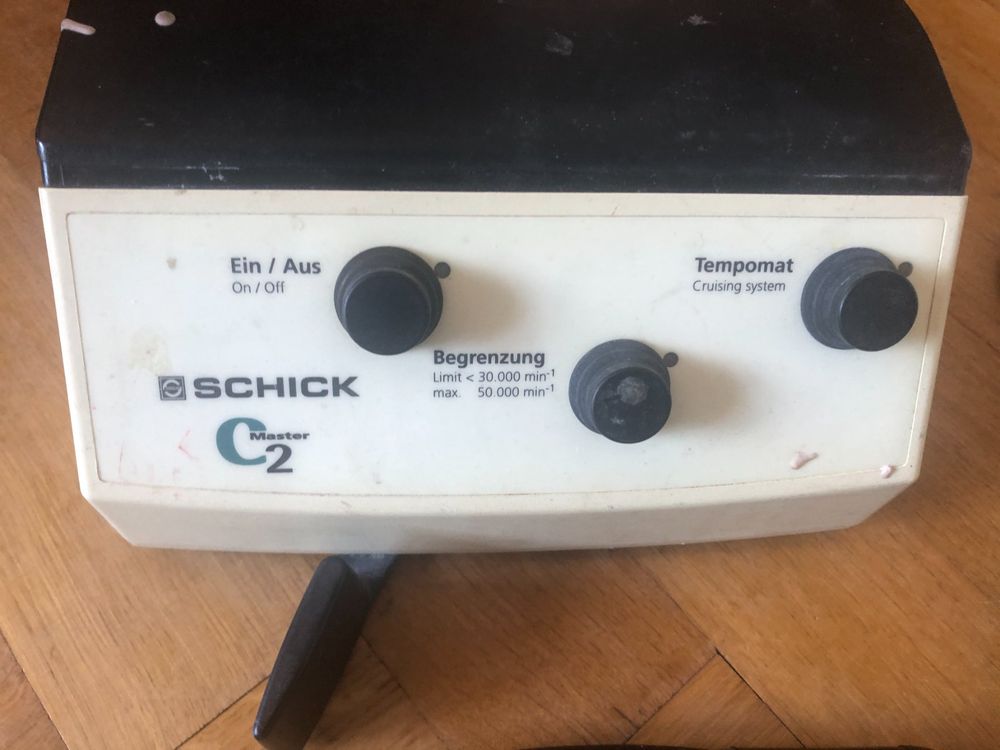 Schick C2 Master Zahntechnik Handstück mit Fusspedal | Kaufen auf Ricardo