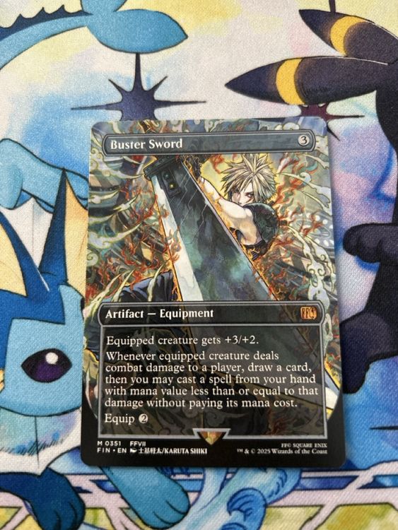 Magic The Gathering MTG: Buster Sword FFVII Foil Card Mint 5 (Neu ...