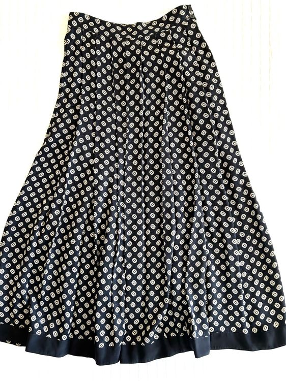 Jupe maxi NEUVE vintage en 100% soie, élégante T/S (Neuf (Voir ...