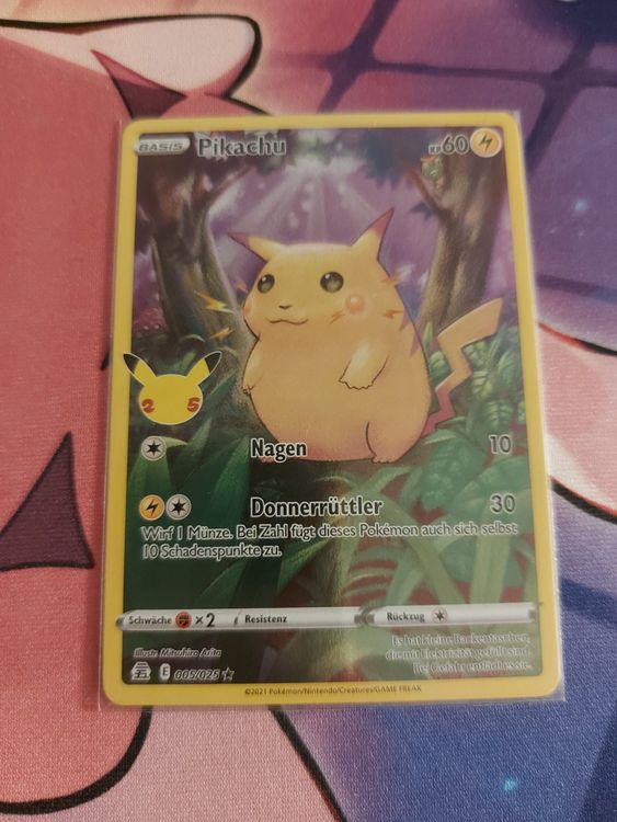 Pikachu full art 005/025 celebration DE (Gebraucht) in Biasca für CHF 1 ...