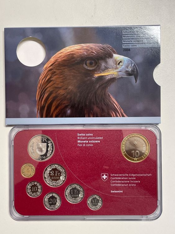 Münzsatz Schweiz 2008 Stgl (Neu und originalverpackt) in Schlossrued für CHF 39 – mit Lieferung ...