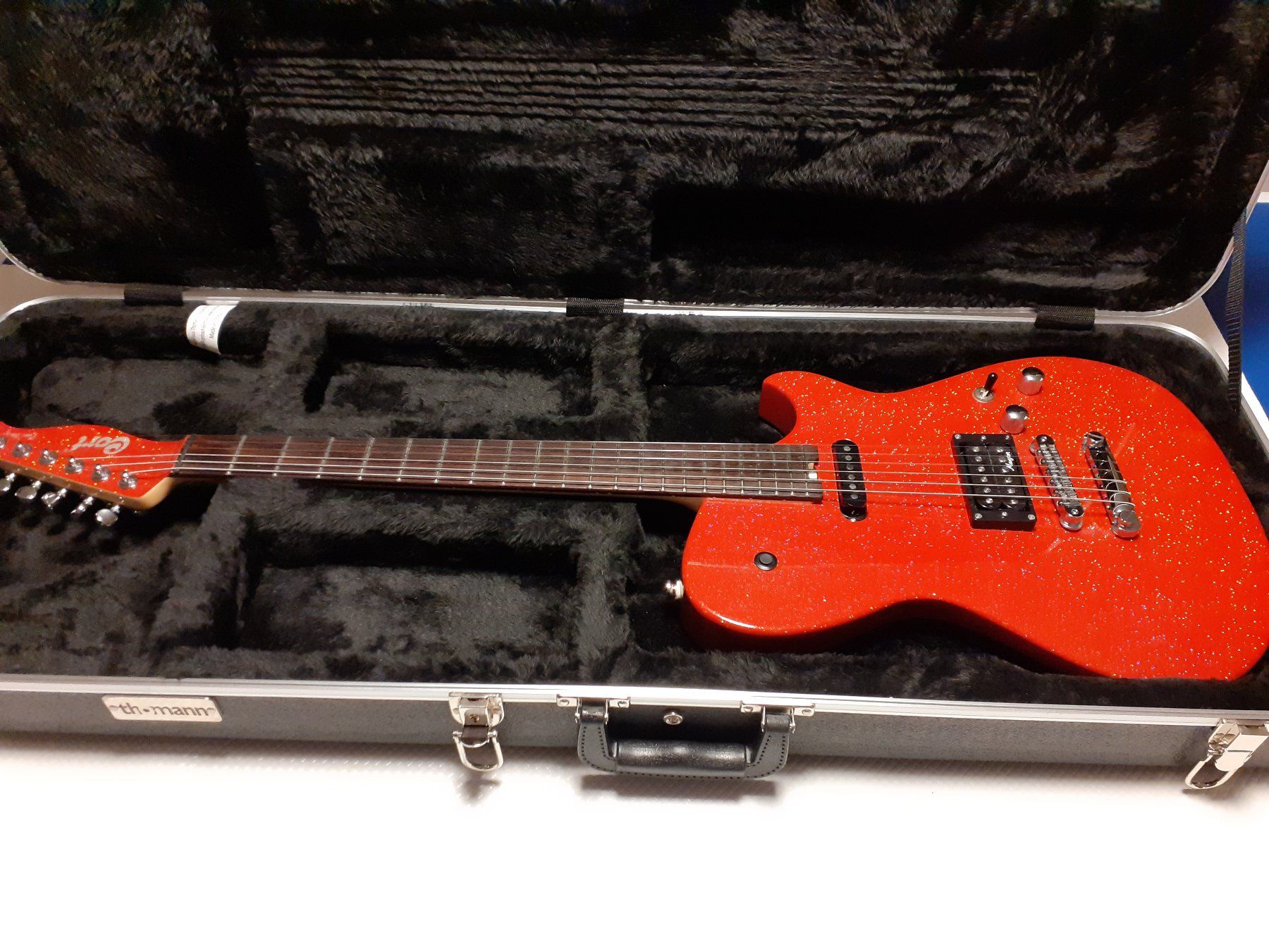 Cort/Manson MBC-1 Red Sparkle & Thomann Case - Bellamy Sign. (Gebraucht ...