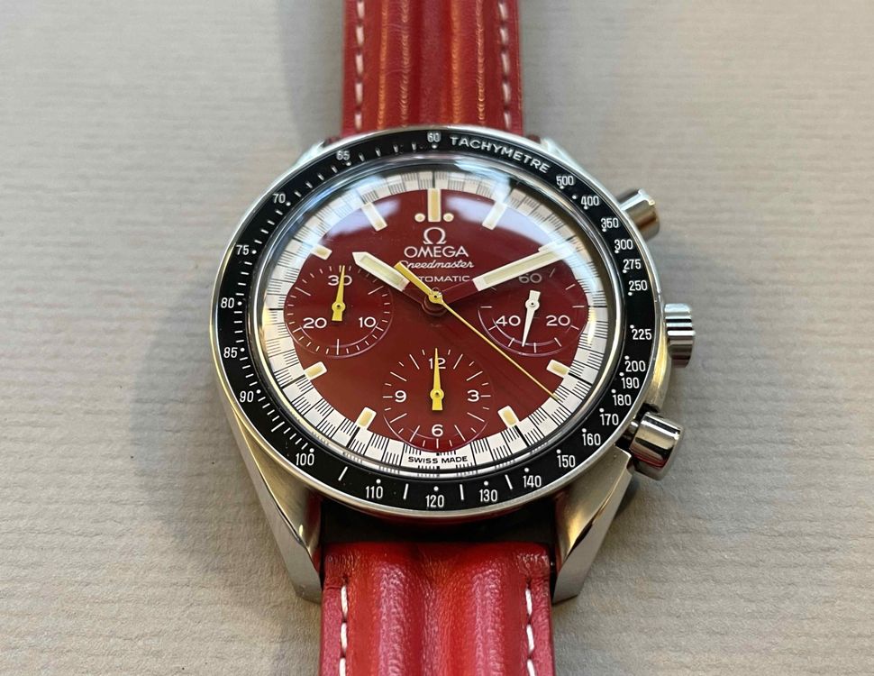 OMEGA SPEEDMASTER REDUCED RACING “MICHAEL SCHUHMACHER”,RED | Acheter ...