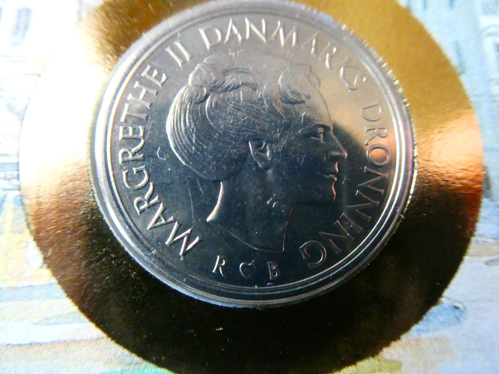 Dänemark 1985, 1 Krone unzirkuliert -- Münzbrief (Neu (gemäss Beschreibung)) in Hinterforst für ...