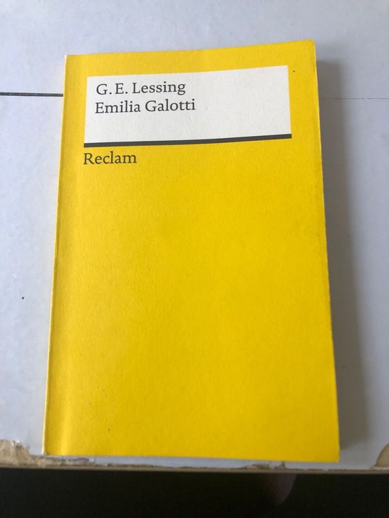 Emilia Galotti (G.E. Lessing) | Kaufen auf Ricardo