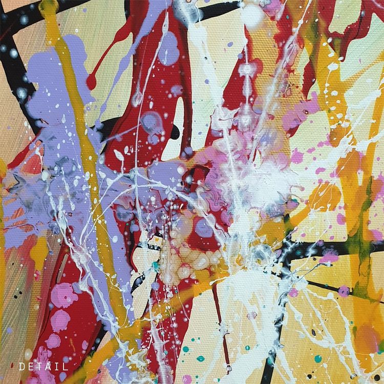 Triptychon Original Gemälde von Dieu "Sunstream" abstrakt (Neu (gemäss Beschreibung)) in Dresden ...