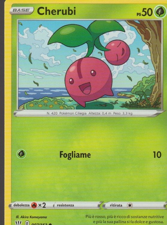 TCG POKEMON Stili Di Lotta BST 007/163 CHERUBI Italian (Neu (gemäss ...