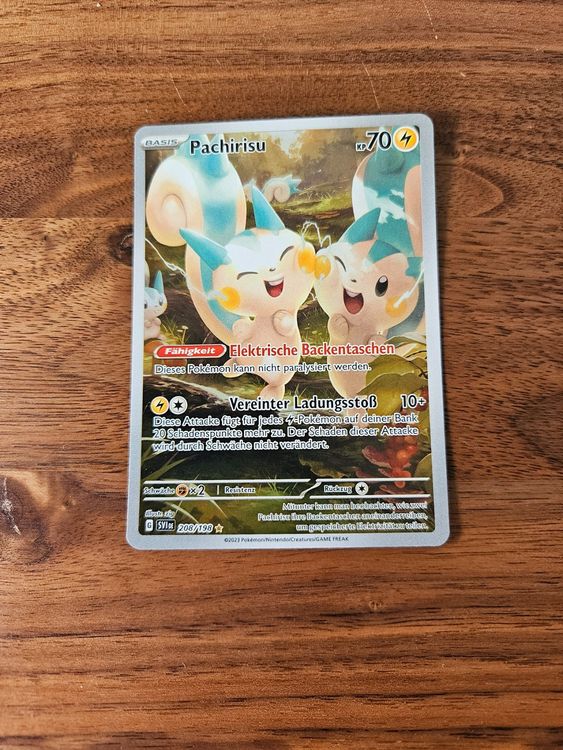 Pachirisu Full Art/Illustration Rare 208/198 (Neu (gemäss Beschreibung ...