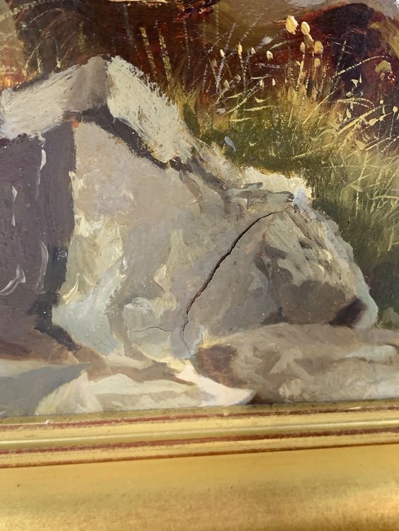 Carl Fuchs (1836-1886) grosses Bielersee Gemälde | Kaufen auf Ricardo