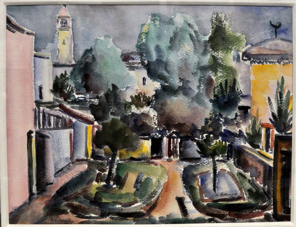 Tableau à l'aquarelle signé Henri Schenk | Kaufen auf Ricardo